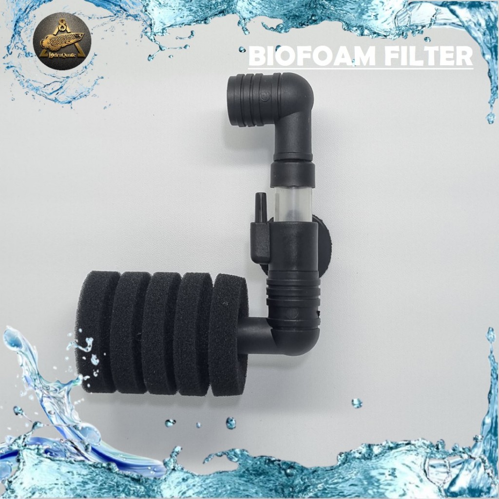 Jual BIO FOAM SPONGE FILTER AQUARIUM DENGAN HOUSING DAN LEHER PIPA YANG ...