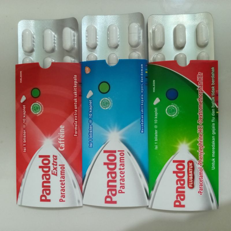 Jual PANADOL MERAH/HIJAU/BIRU ISI 10 TABLET - ORIGINAL ASLI | Shopee ...