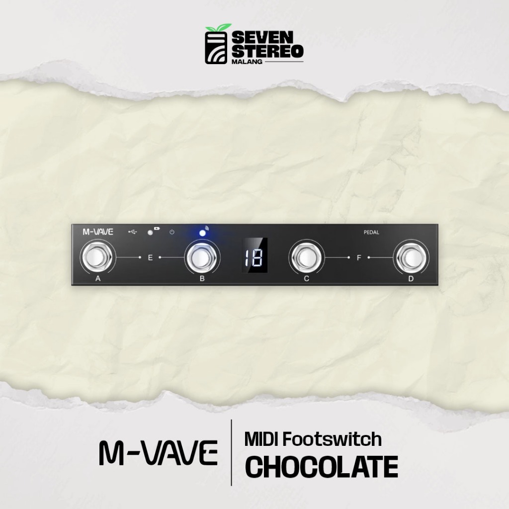 Jual M-VAVE MVAVE M VAVE Chocolate Wireless MIDI Controller Programmable - Footswitch | Shopee ...