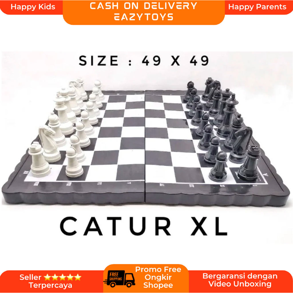 Jual Papan Catur Lipat Plastik Folding Chess Board dan Papan Catur ...