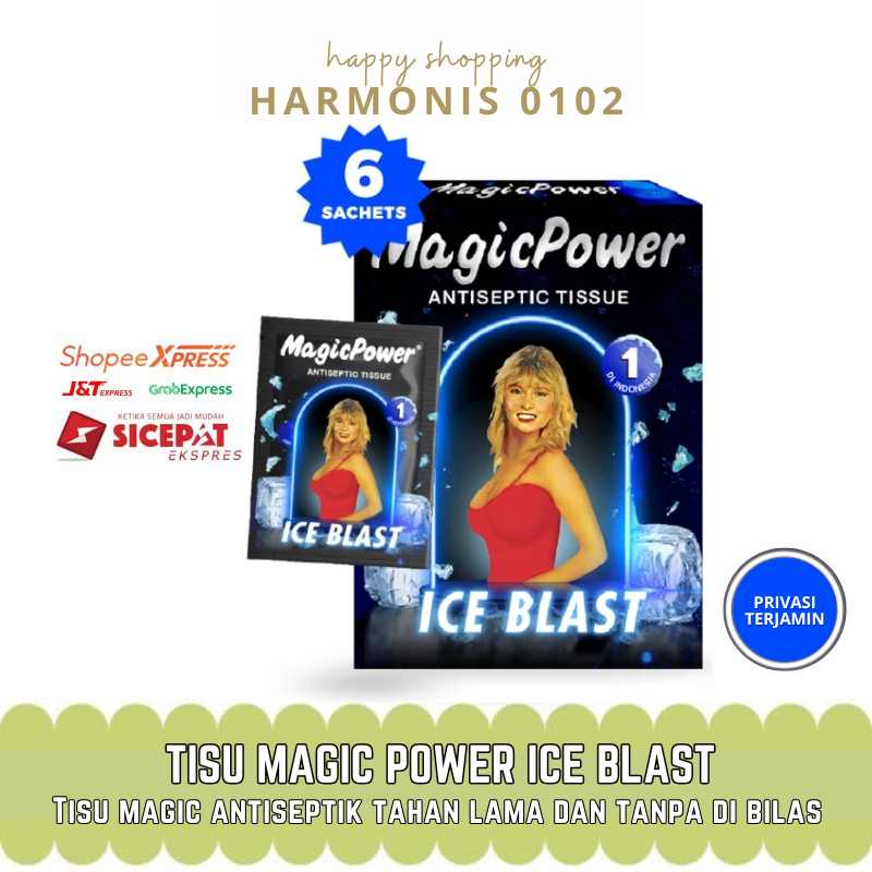 Jual Tisu Magic Power Ice Blast Tissue Megic Antiseptic Tanpa Harus ...