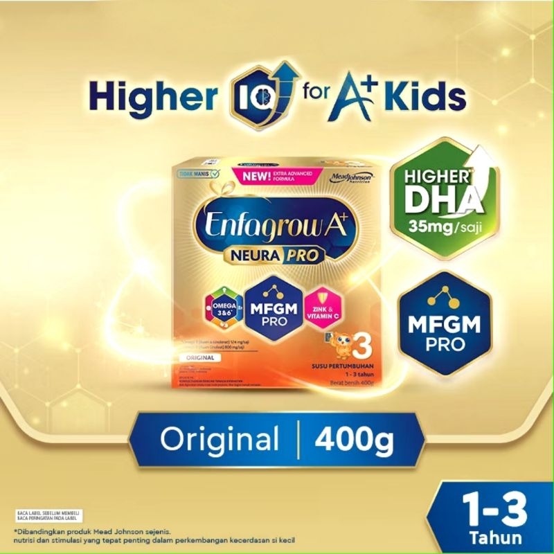 Jual Enfagrow a+ tahap 3 rasa original 400gr | Shopee Indonesia