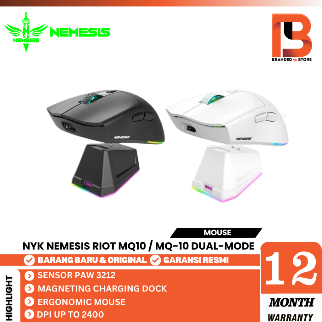 Jual NYK NEMESIS RIOT MQ10 / MQ-10 DUAL-MODE With Chargind Dock ...