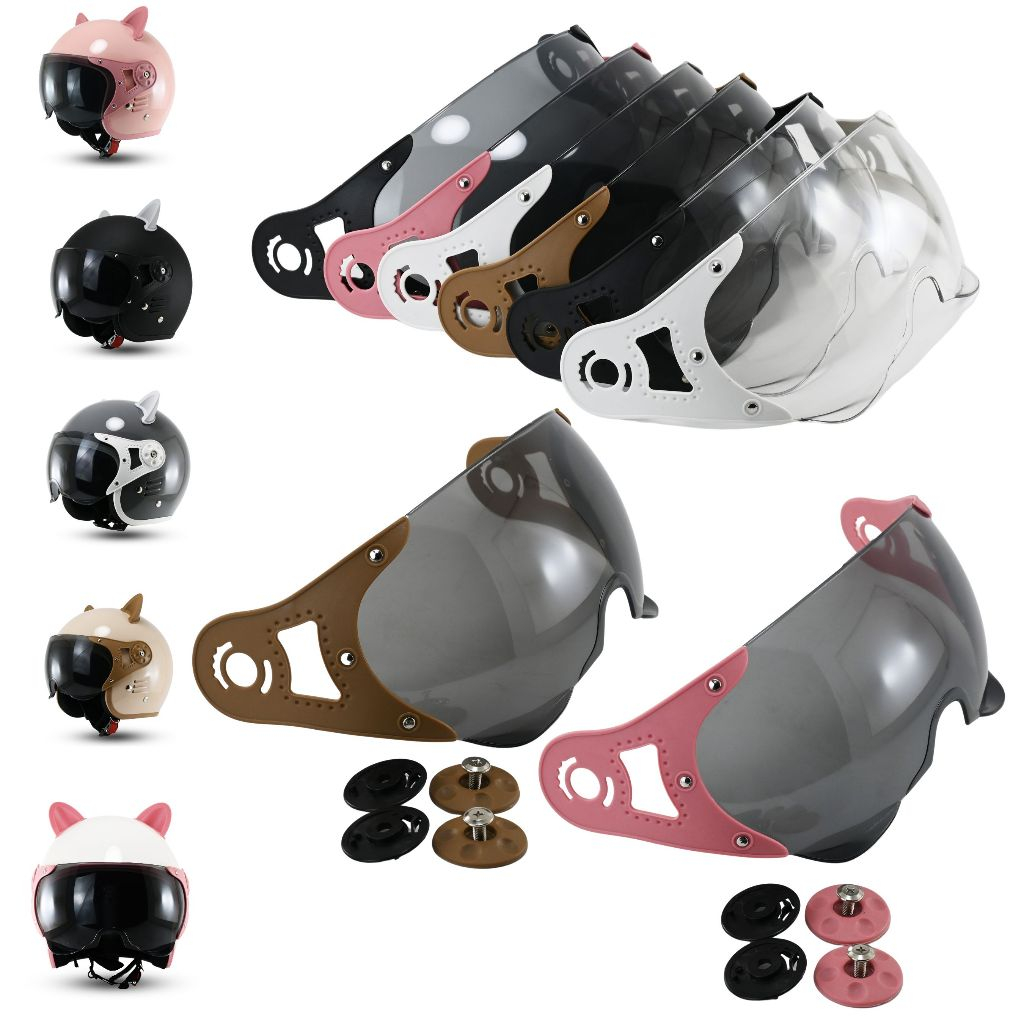 Jual Kaca Helm Pilot Italy BRH 1 Fantasy Warna Warni Helm Honda Scoopy ...