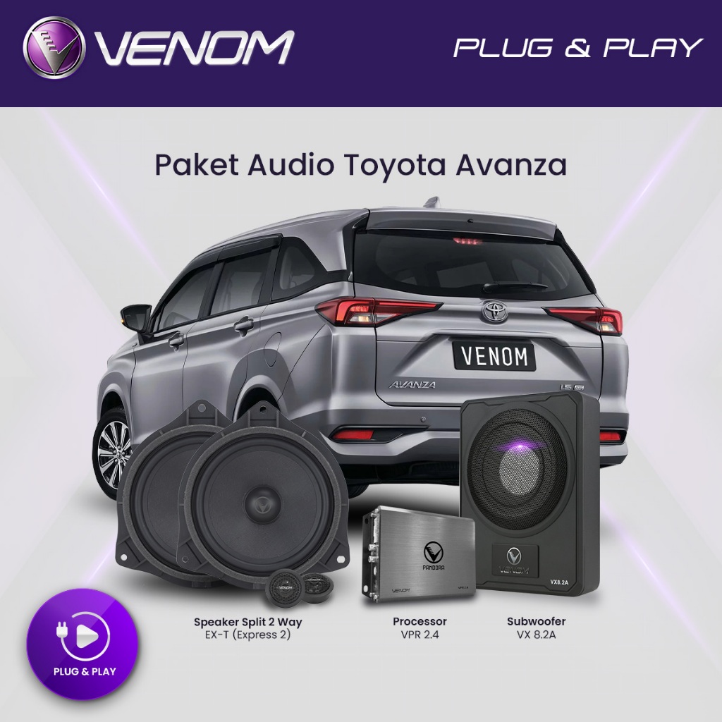 Jual Venom Express Toyota Avanza Veloz Paket Audio Mobil Plug and Play | Shopee Indonesia