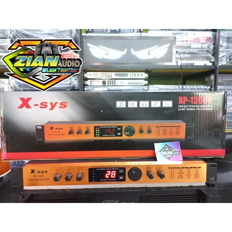 Jual Efek Vokal Audio Merek X-sys DSP Model XP-1200V Original | Shopee ...