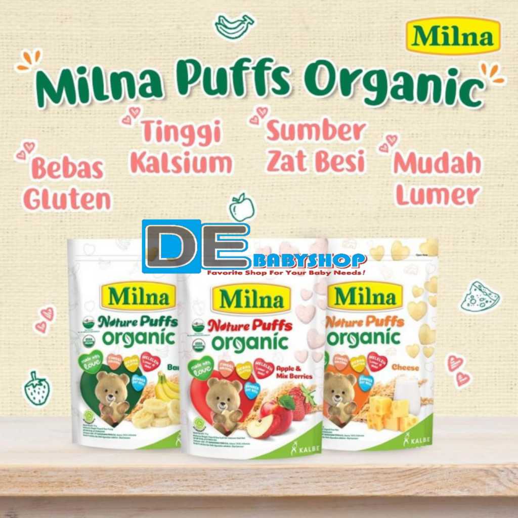Jual MILNA Nature Puff PUFFS Organic Pouch - 15gr | Shopee Indonesia