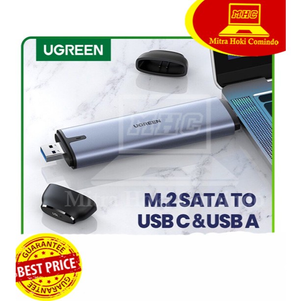 Jual CASING SSD M.2 TO USB & TYPE C UGreen PN 70533 | Shopee Indonesia