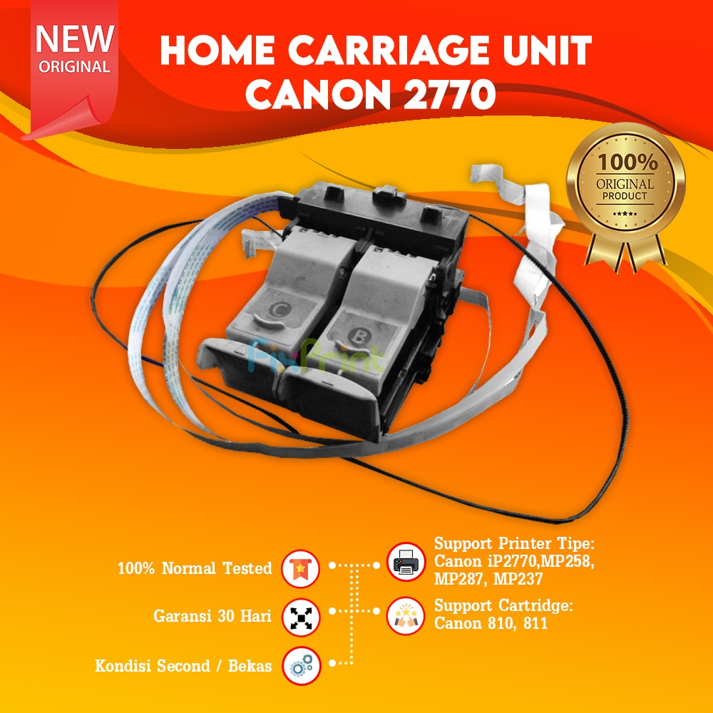 Jual Carriage Unit Used Canon iP2770 MP287+Timing Belt iP2770 Main ...