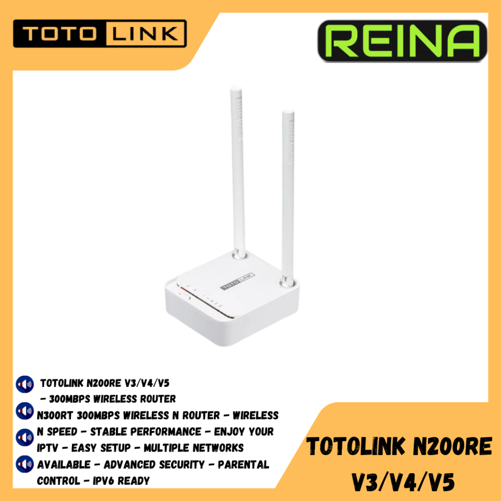 Jual TOTOLINK N200RE V3/V4/V5 300Mbps Wireless Router CABUTAN MIGRASI | Shopee Indonesia