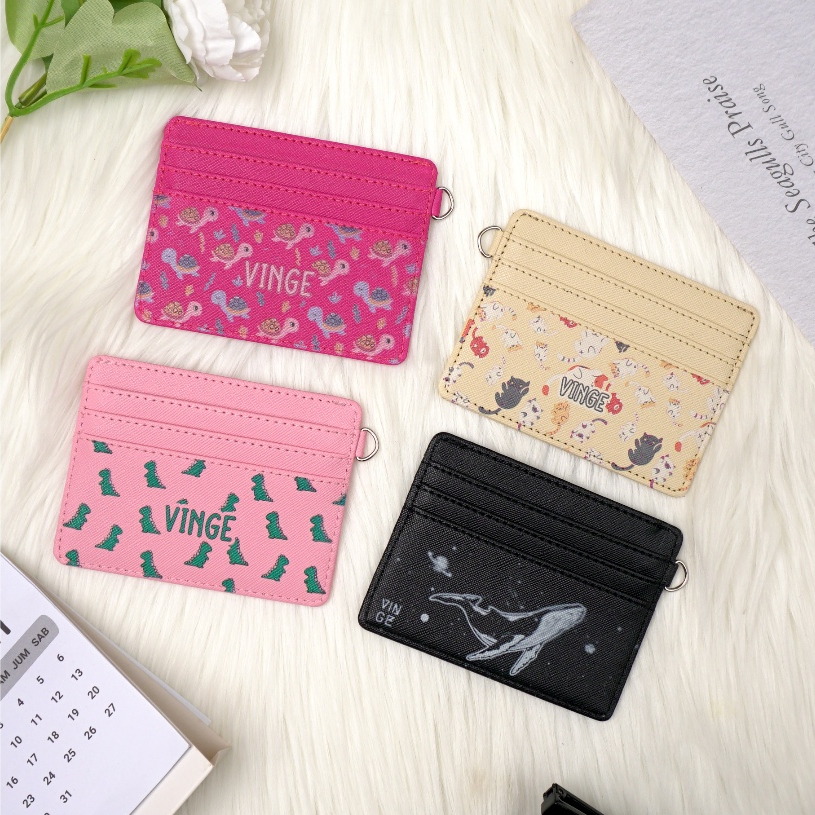 Jual VINGE LEIF - Dompet Kartu Card Holder Wanita Pria - Custom Gambar ...