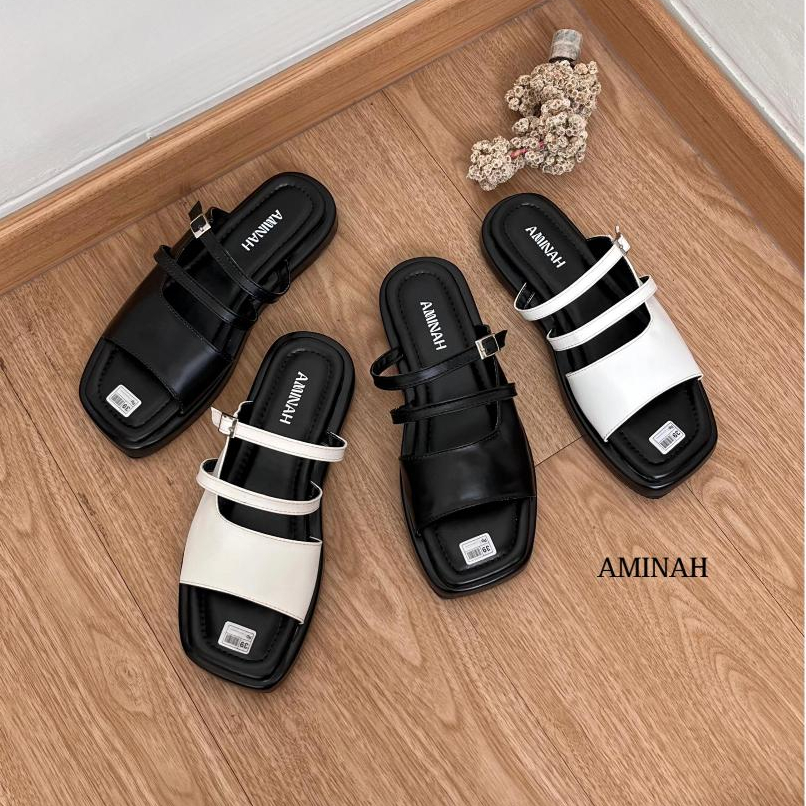 Jual KYRA Sandal Platform Wanita Kekinian Empuk Sandal Gesper Trendy ...