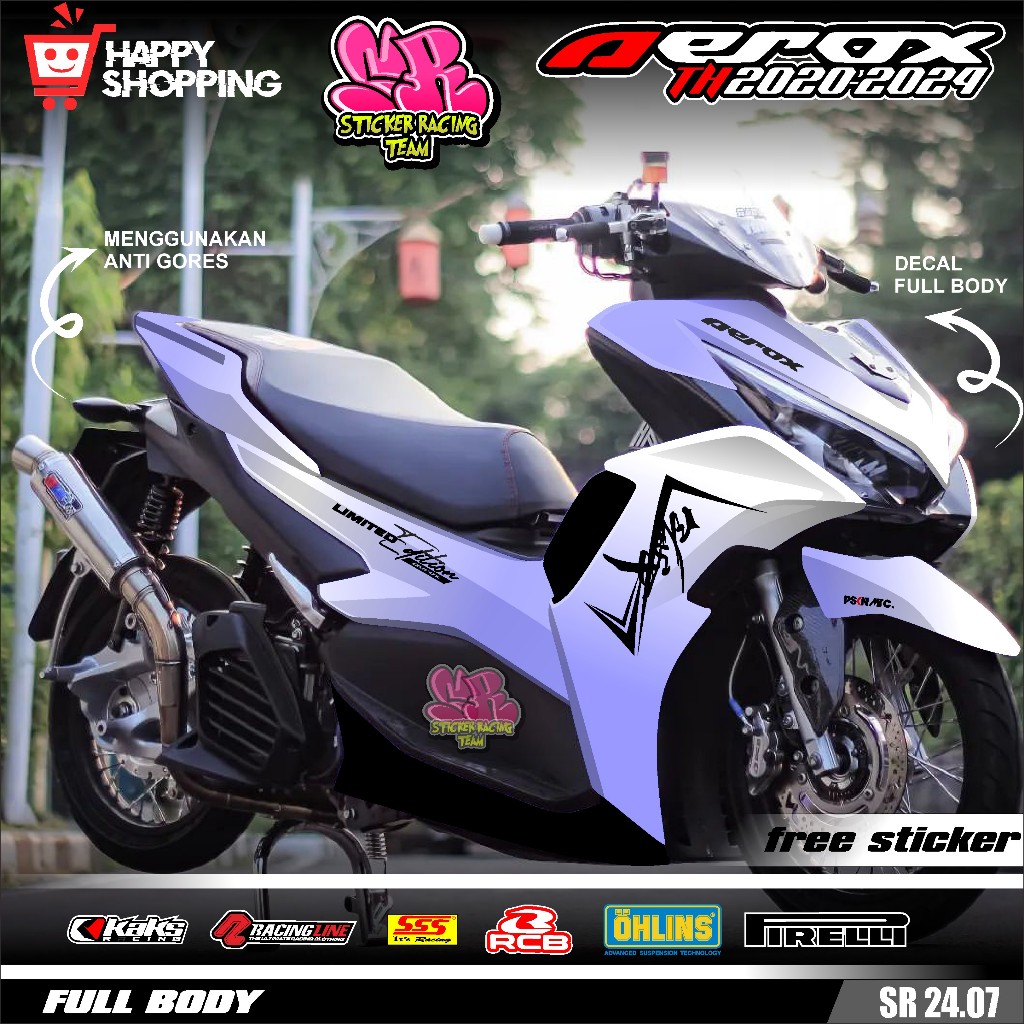 Jual Sticker Decal Full Body Yamaha Aerox 155 New Connected 2020 2021 ...