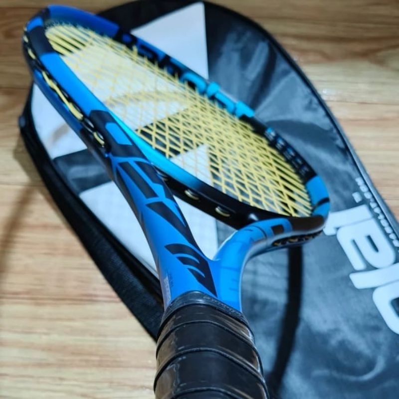 Jual RAKET TENIS LAPANGAN SIAP PAKAI B AERO WARNA BLUE CARBON | Shopee ...
