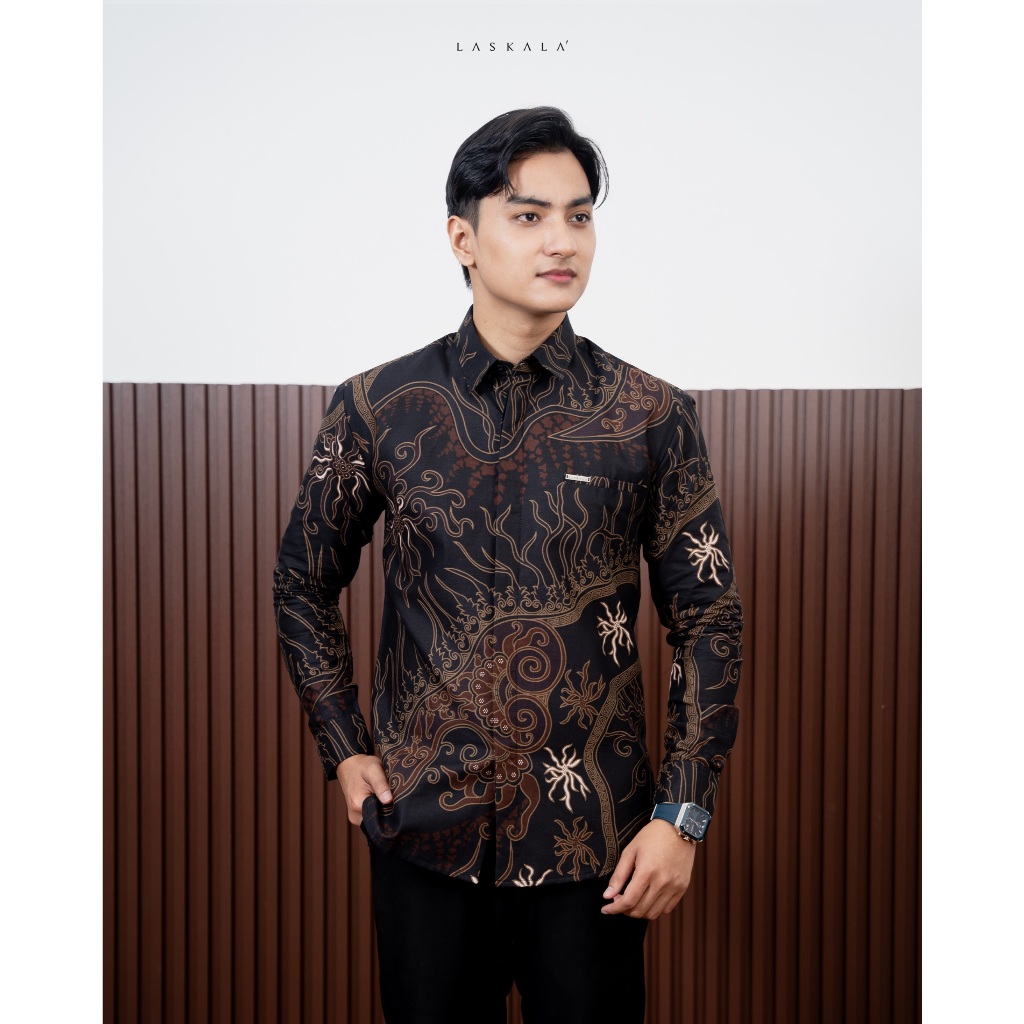 Jual Laskala Batik Premium Asaka Kemeja Batik Pria Slimfit Lengan ...