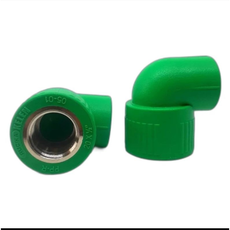 Jual Keni Drat Dalam PPR RUCIKA 1/2 inch Female Elbow 20mm KDD 20 mm PPR Female Thread Elbow 0.5 ...