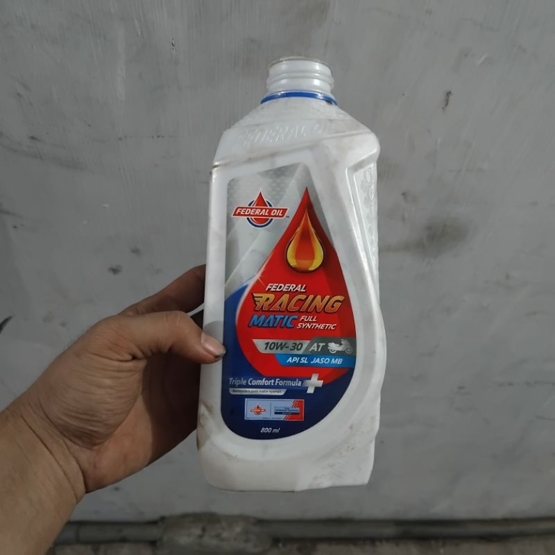 Jual BOTOL OLI KOSONG BEKAS MERK FEDERAL RACING MATIC ISI 800 ML BOTOL ...