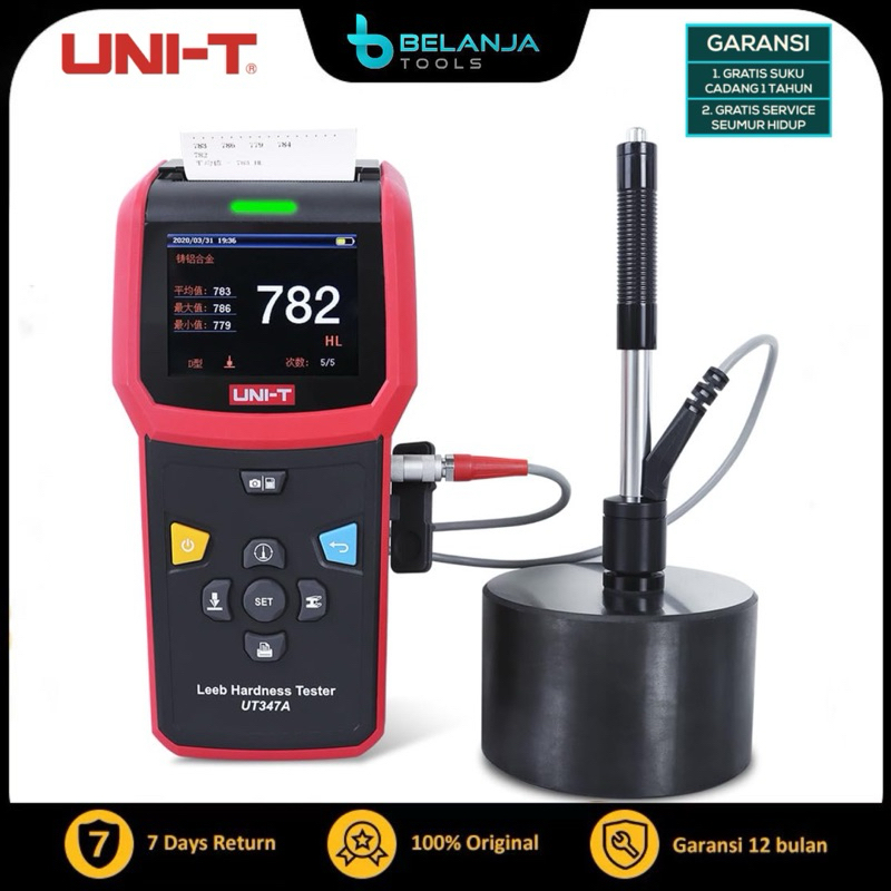 Jual Leeb Hardness Tester w Printer Camera UNI-T UT347A Metal Gauge UT ...
