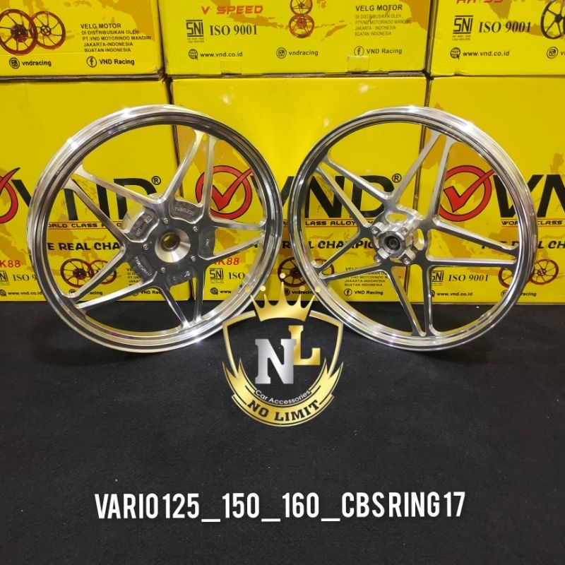 Jual Velg racing vnd v speed gen 2 vario 125/150/160/kzr/stylo/Mio sporty nouvo z velg bintang ...