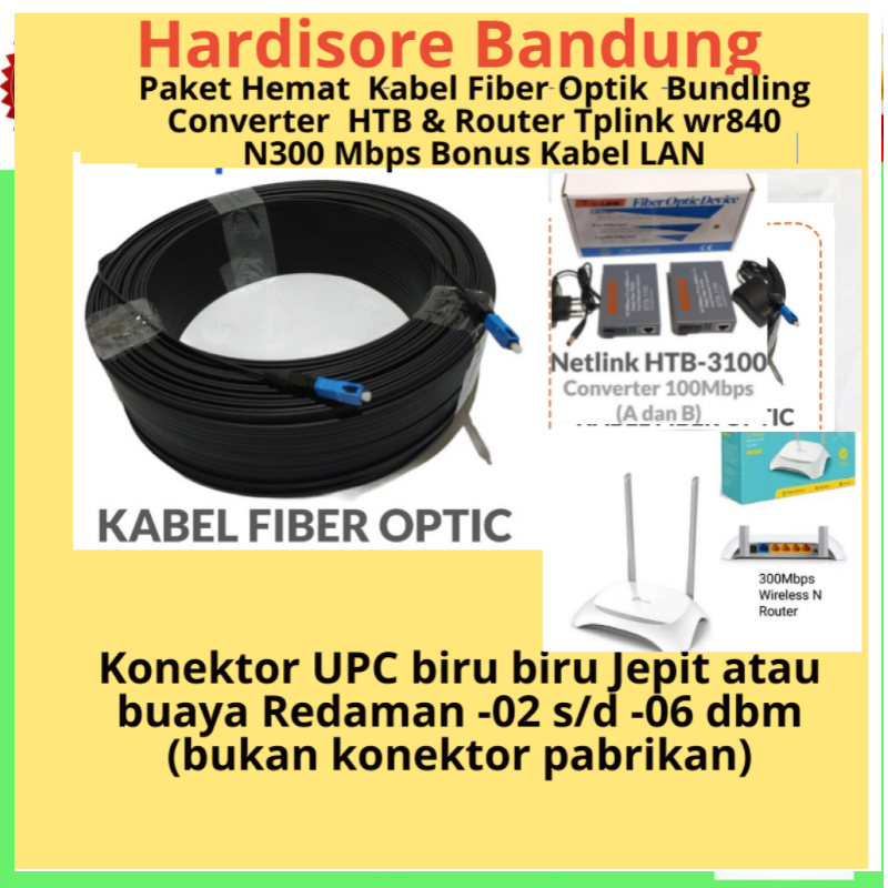 Jual Kabel Fiber Optik Dropcore FTTH Kabel FO Fascon 400 meter Bundling ...