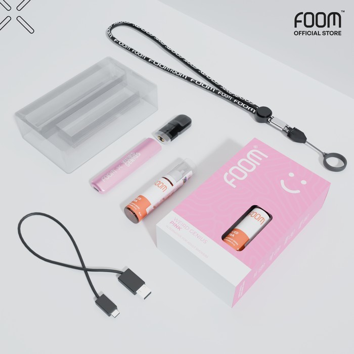 Jual POD FOOM X WEIRD GENIUS PINK BUNDLING LIQUID FOOM SERIES 15ML BY ...