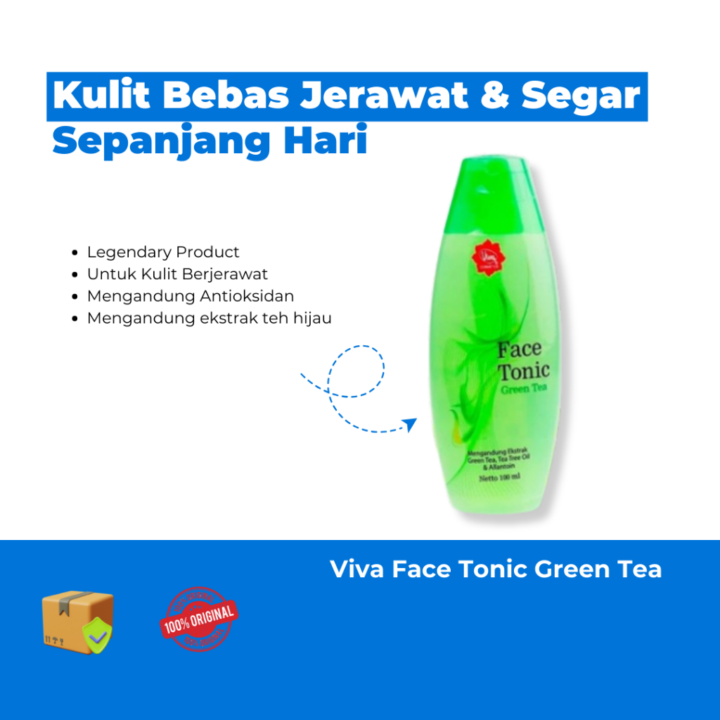 Jual Viva Face Tonic Green Tea - Toner Wajah Menyegarkan untuk Kulit ...