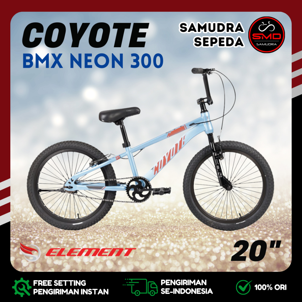 Jual Sepeda Anak BMX 20 Inch Element Coyote Neon 300 Murah BDG | Shopee ...