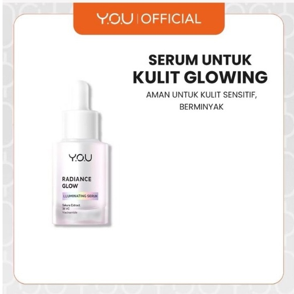 Jual YOU ( Y.O.U ) Radiance Glow Illuminating Serum 20 ml | Shopee ...