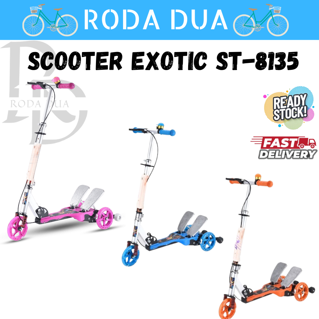 Jual SCOOTER / SKUTER ANAK MODEL INJAK - EXOTIC ST-8135 | Shopee Indonesia