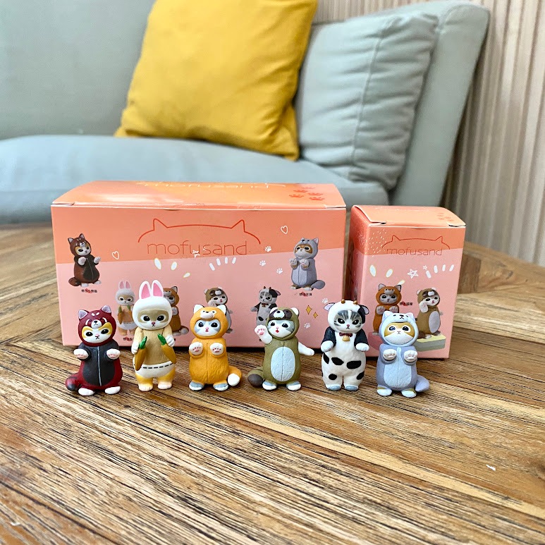 Jual Figure Mofusand Cow Ornament Pajangan Mainan Anak Satuan Set Cake ...