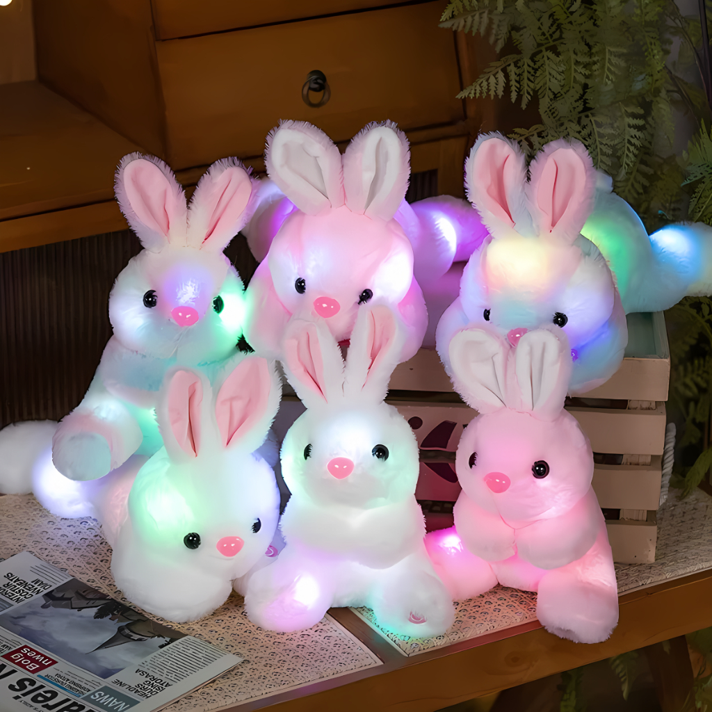 Jual Boneka Kelinci Telinga Panjang Led Bisa Nyala Mainan Edukasi ...