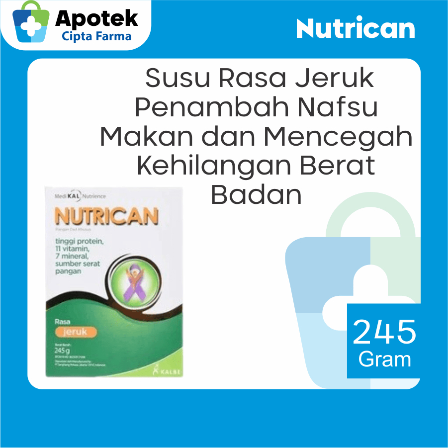 Jual Nutrican Jeruk Nutrican Susu Kanker Kalbe Protein Omega 3 Vitamin Mineral Susu Penambah ...