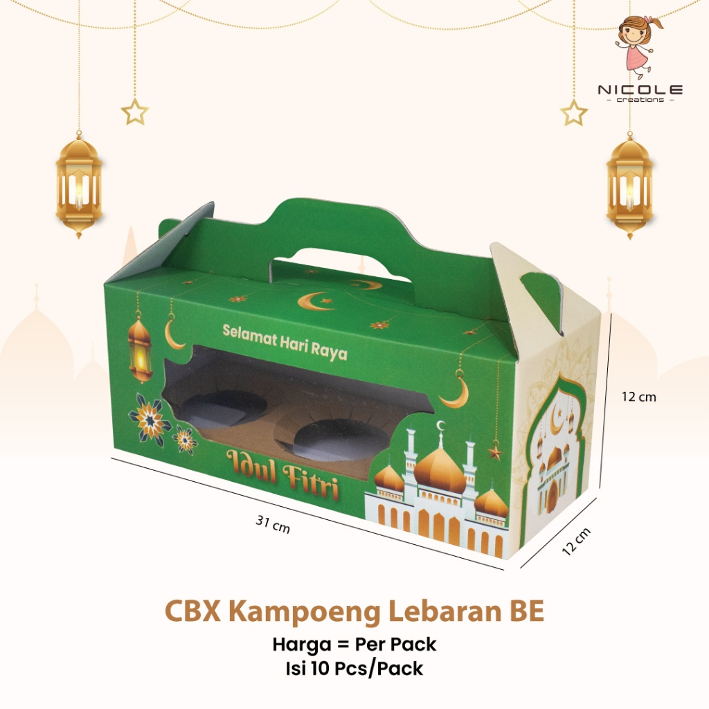 Jual Box Kampoeng Lebaran BE/ Box Roll Tart/Box Handle/Box Cookies ...