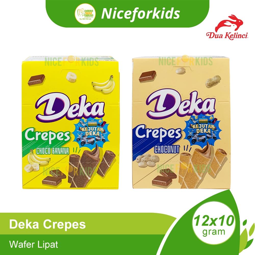 Jual Deka Crepes Box Isi 12x10 gr / Deka Crepes Choco Banana / Deka ...