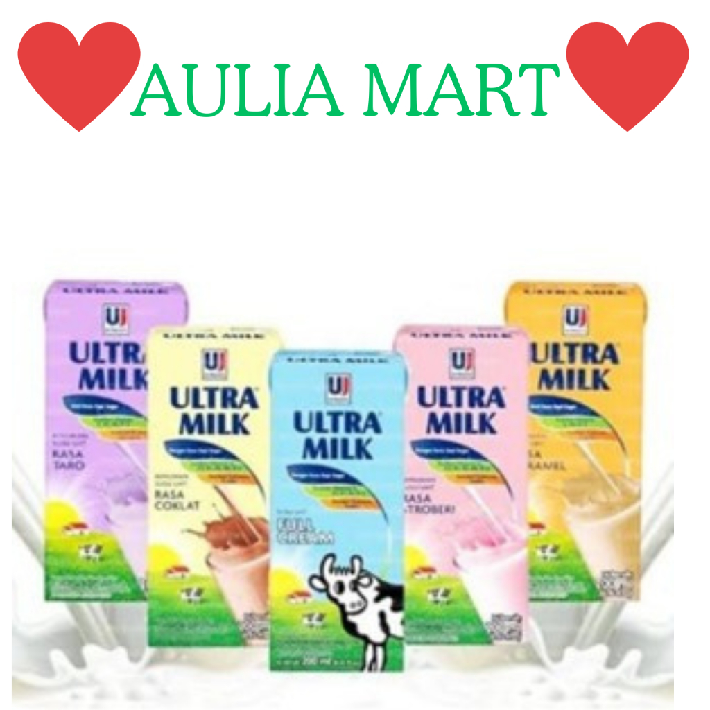 Jual Susu Ultra Milk 200ml - UHT Varian Full Cream, Coklat, Strawberry ...