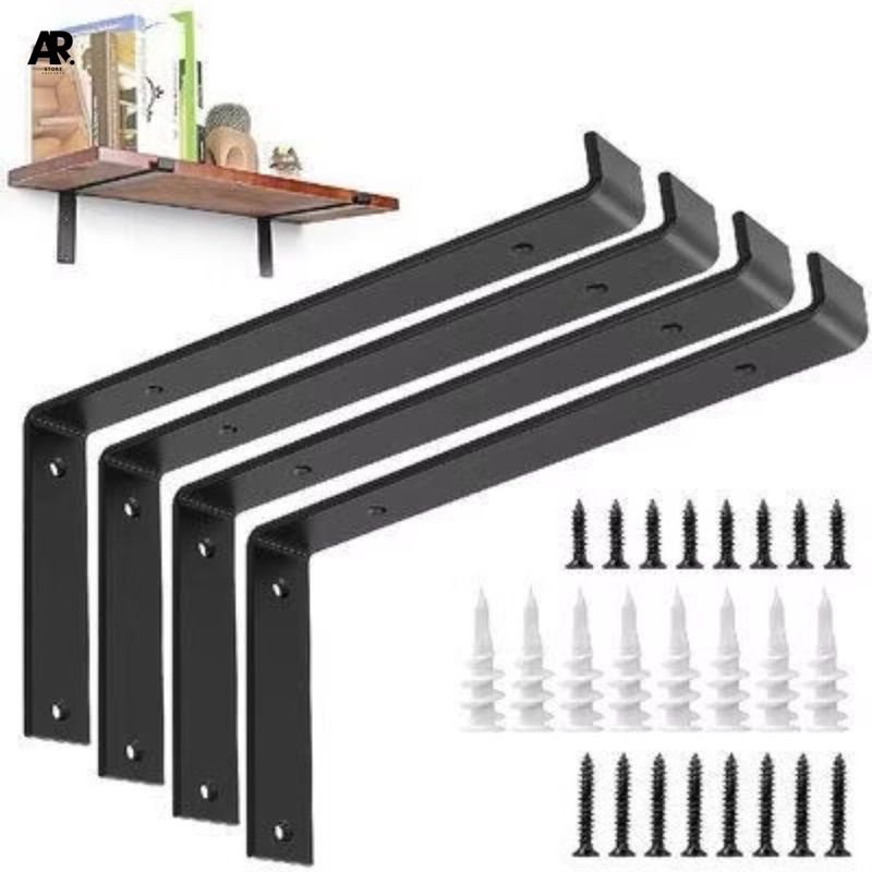 Jual Bracket siku besi penyangga rak tempel dinding / besi siku pangkon ...