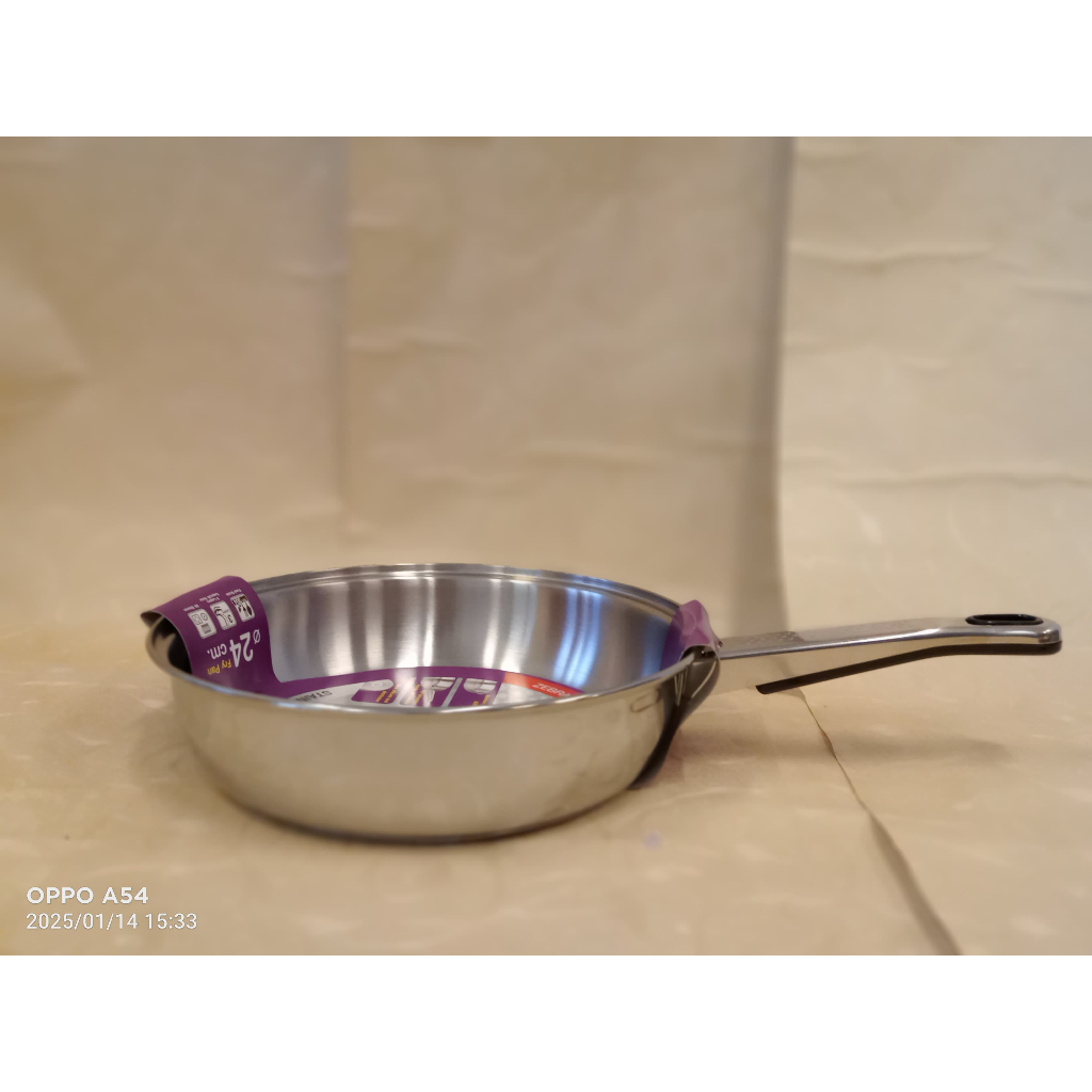 Jual Zebra Stainless Frying Pan 24cm Ceper Penggorengan Baja Tahan ...