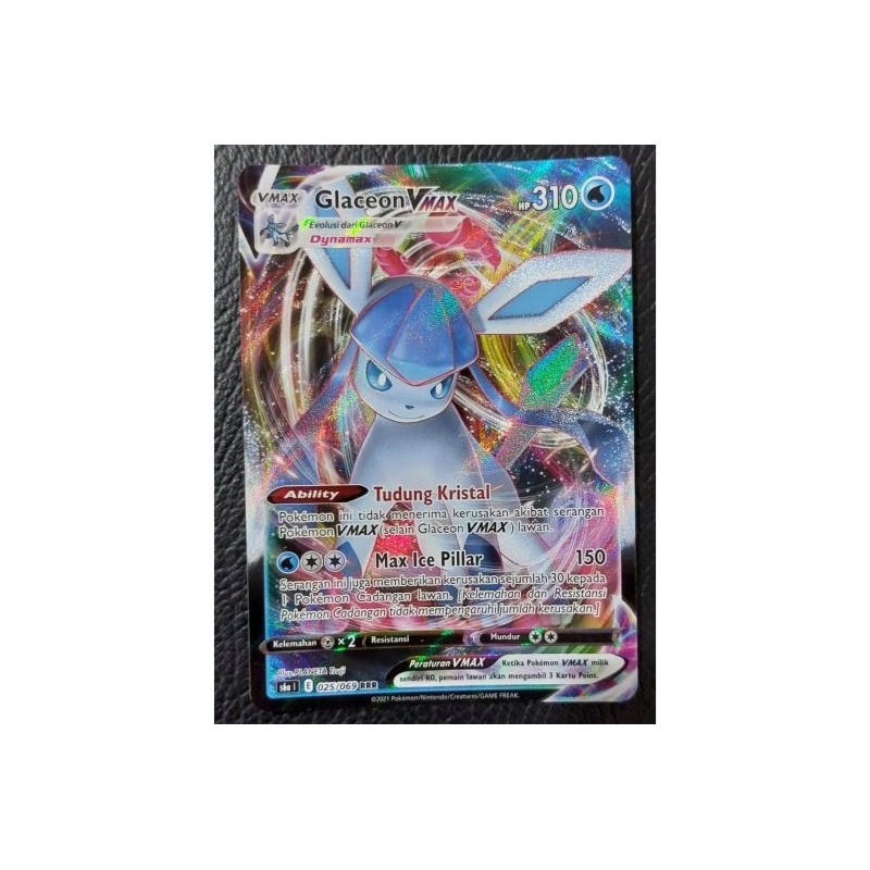 Jual Kartu Pokemon TCG - Glaceon V Max RRR (s6a) 025/069 | Shopee Indonesia