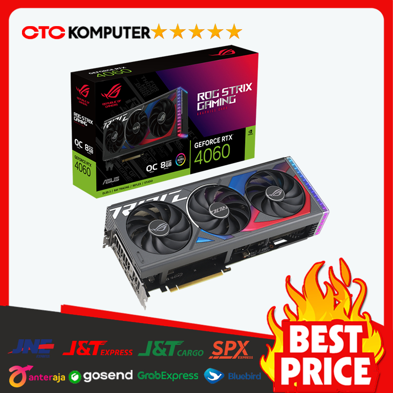 Jual VGA Card ASUS ROG Strix GeForce RTX 4060 OC Edition 8GB GDDR6 ...