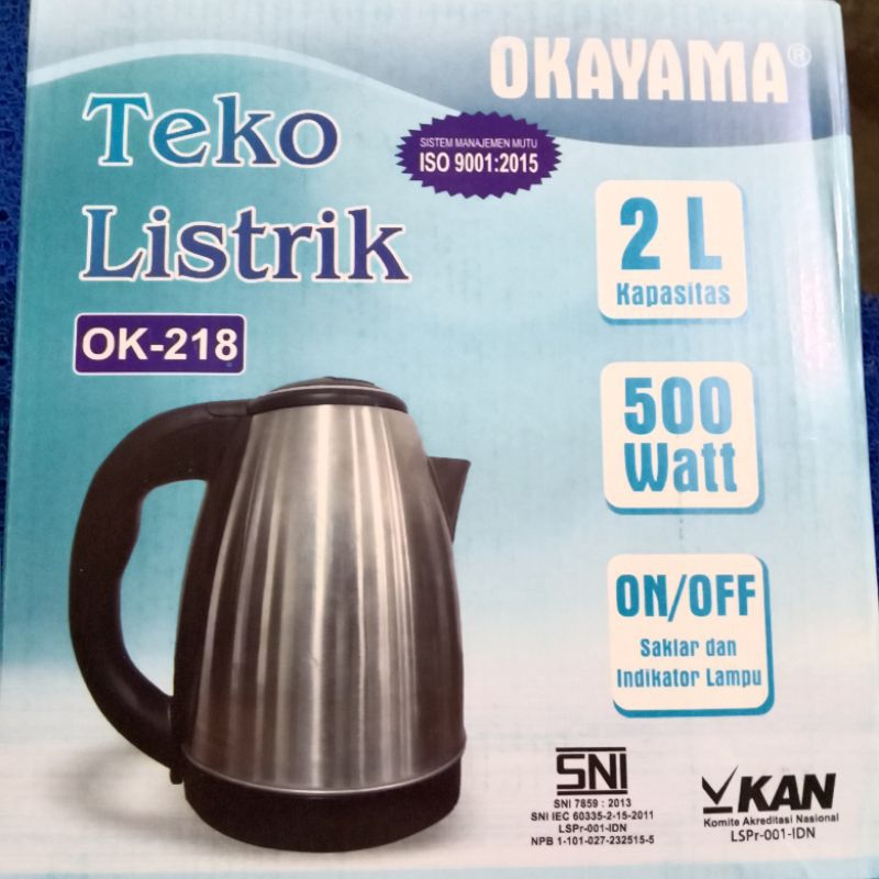 Jual Kettle Listrik Teko Listrik Stainless Steel Pemanas Air Electric ...