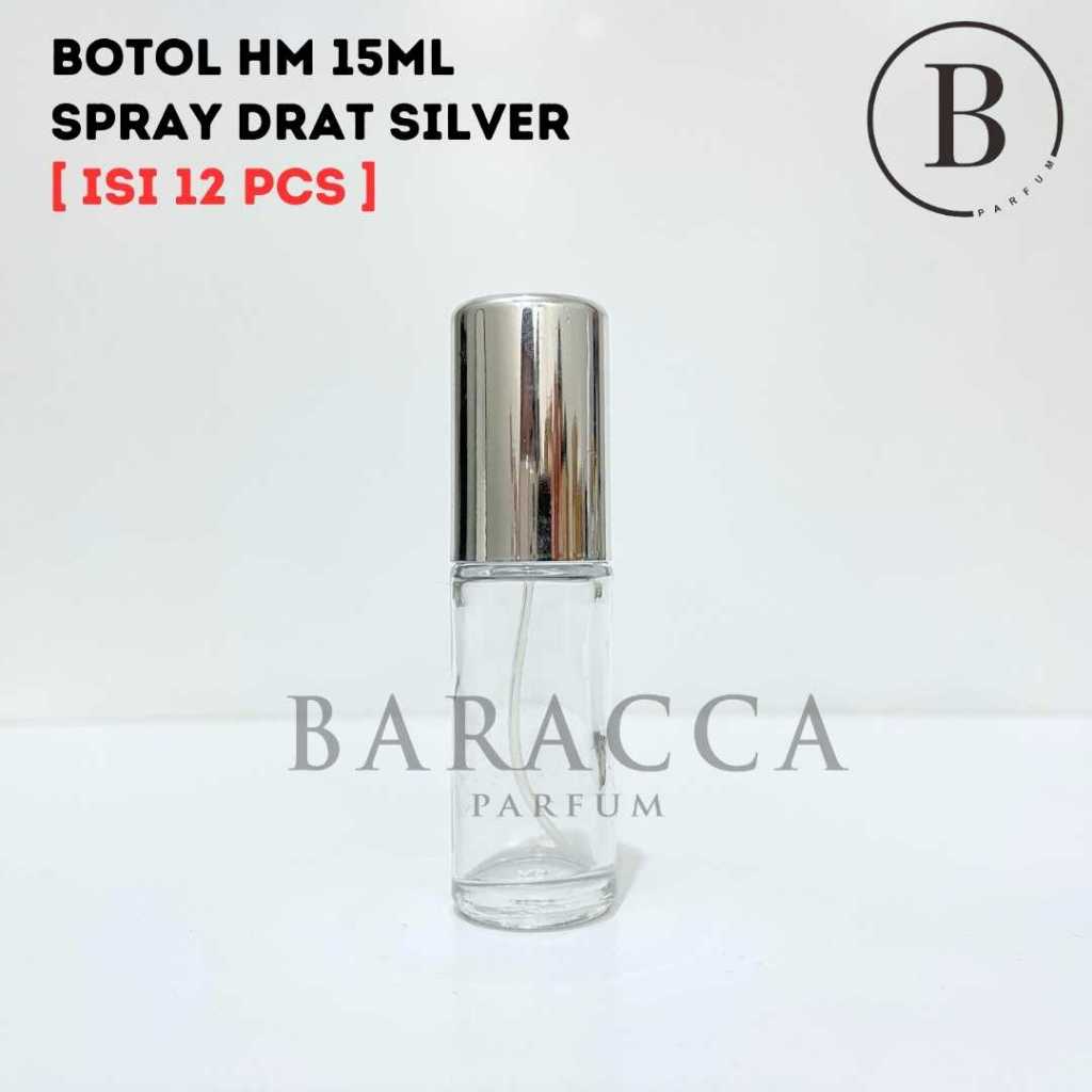 Jual Botol Parfum HM 15ML Drat Silver - Botol Parfum Kosong HM - Botol ...