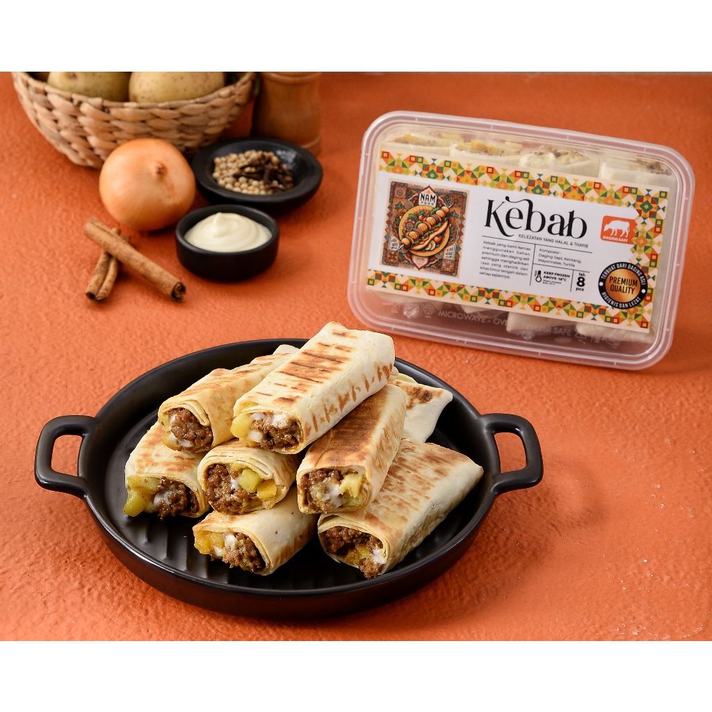 Jual Kebab Sapi Premium NAM FOOD / Kebab Frozen Premium NAM FOOD ...