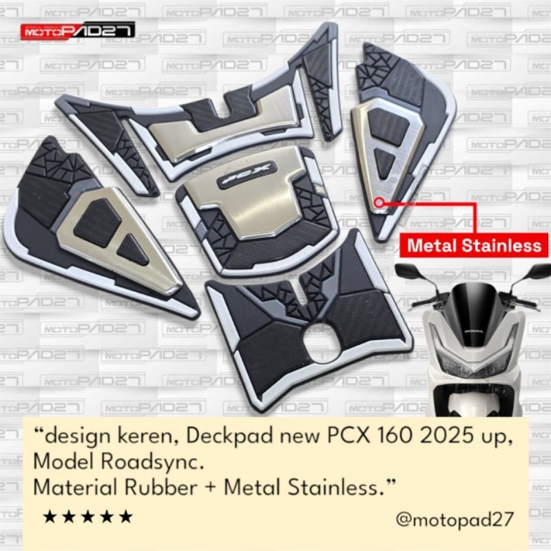 Jual Rubber tankpad deckpad honda PCX 160 2025 roadsync MOTOPAD27 ...