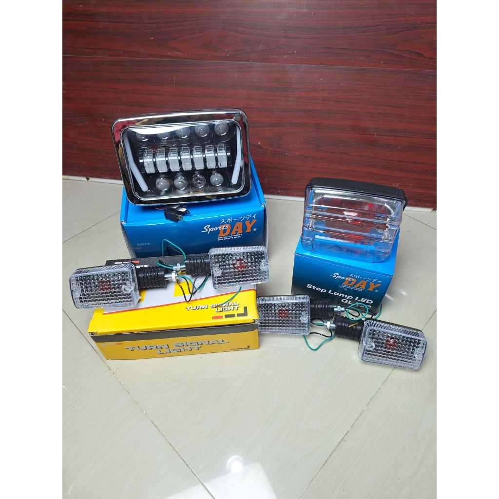 Jual Paket Penerangan Win GL 100 Headlamp Daymaker Stoplamp Lampu sein ...
