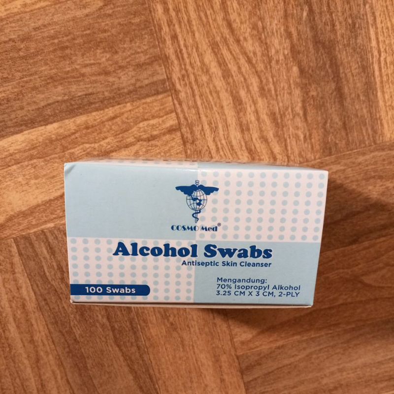 Jual Alcohol swab 100pcs merk cosmo med | Shopee Indonesia