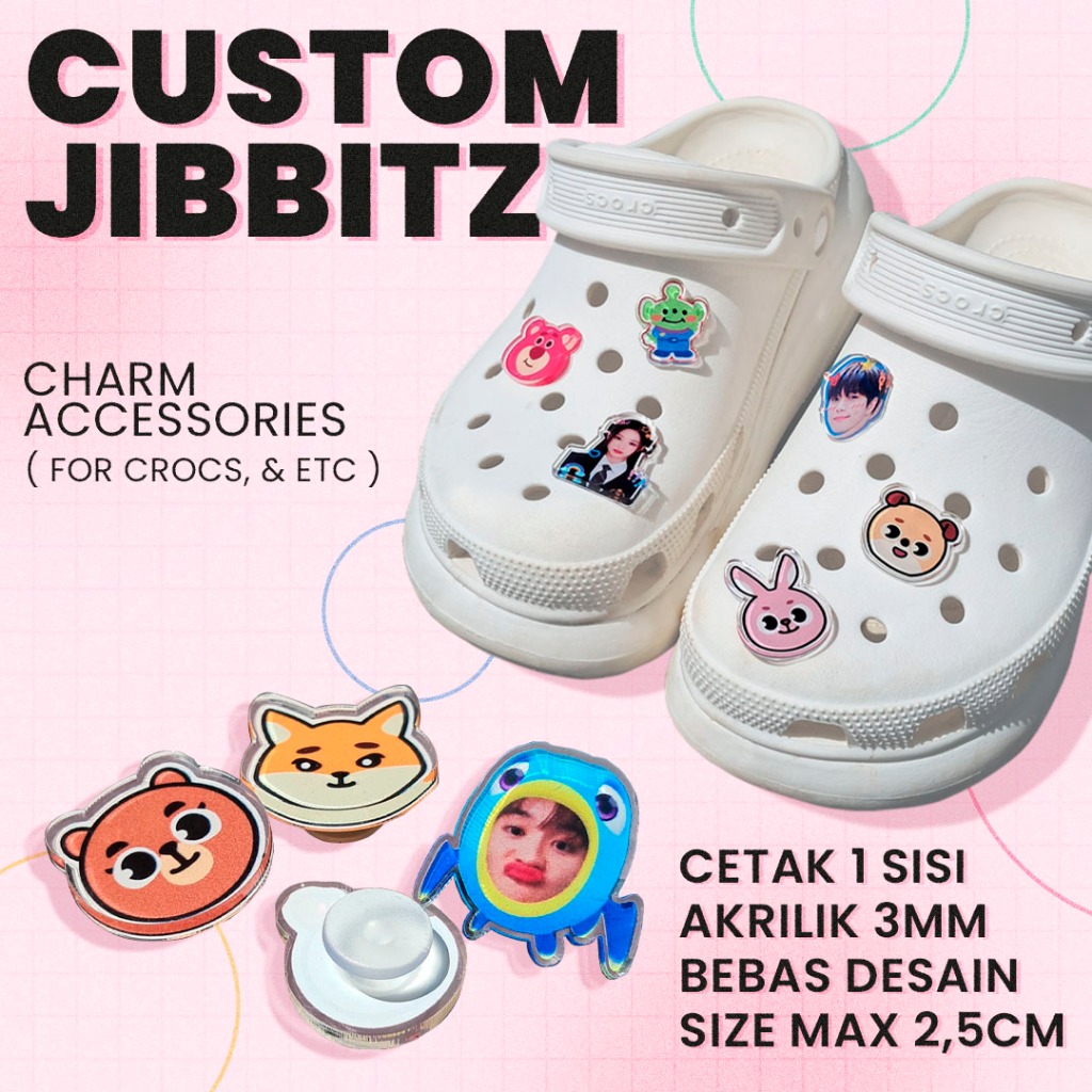 Jual JIBBITZ CUSTOM AKRILIK / AKSESORIS SEPATU JIBBITZ BEBAS DESAIN ...