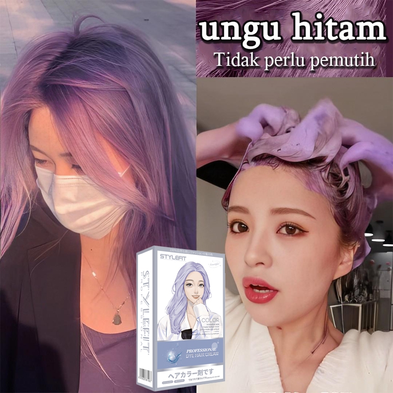 Jual 【Beli 100ml gratis 100ml】STYLE FIT Pewarna rambut ungu 200ml ...