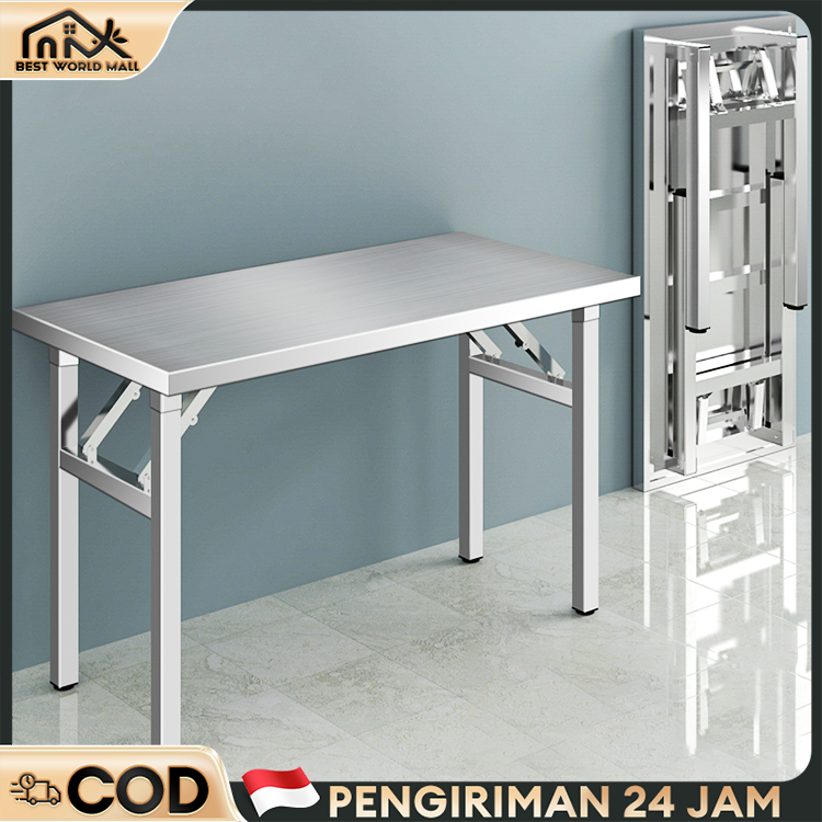 Jual Meja Lipat Portable Meja Lipat Stainless Meja Belajar Meja Pelatihan Serbaguna Meja Kantor ...