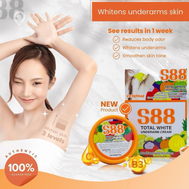Jual Total White Underarm Cream S88 B3 | Shopee Indonesia