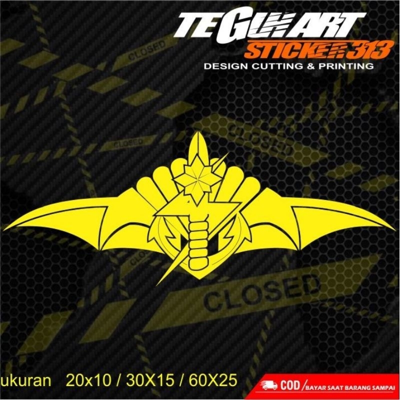 Jual STICKER CUTTING BREVET DENJAKA TNI AL | Shopee Indonesia